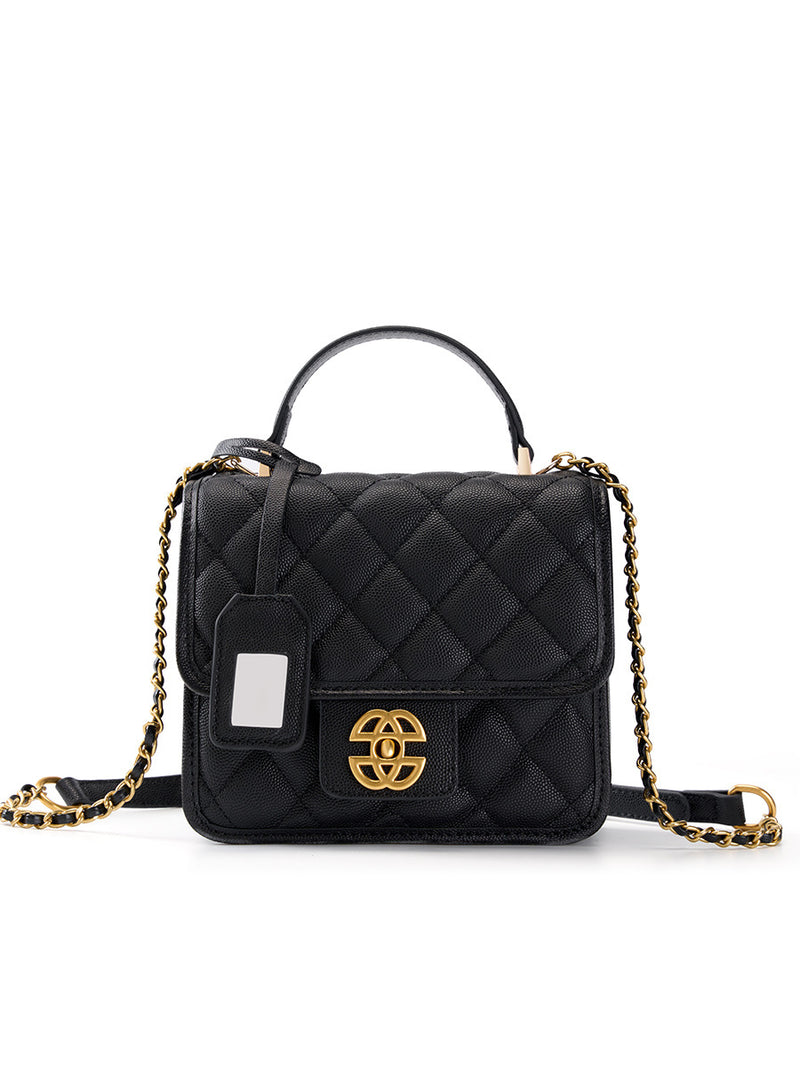 Women Fashion Leather Chain Cross Body Bag
