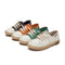 Women Stylish Leather Patchwork Flat Casual Shoes